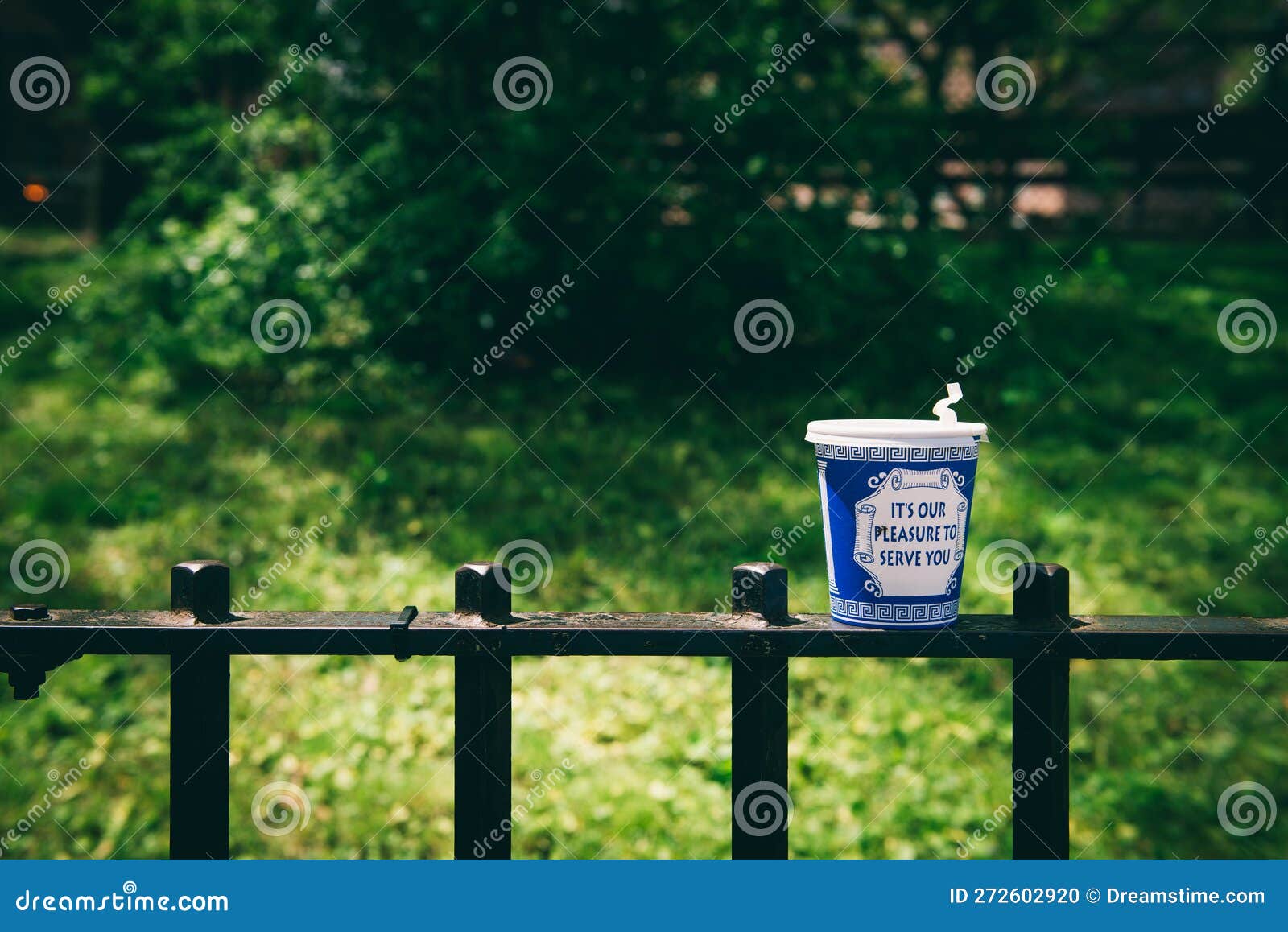 Iconic Coffee Paper Cup in New York Stock Photo - Image of coffee ...