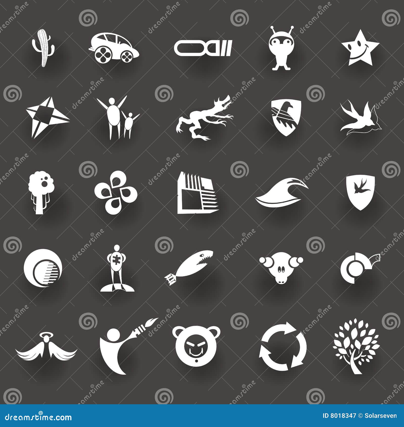 Iconic - Design Elements stock vector. Illustration of shield - 8018347