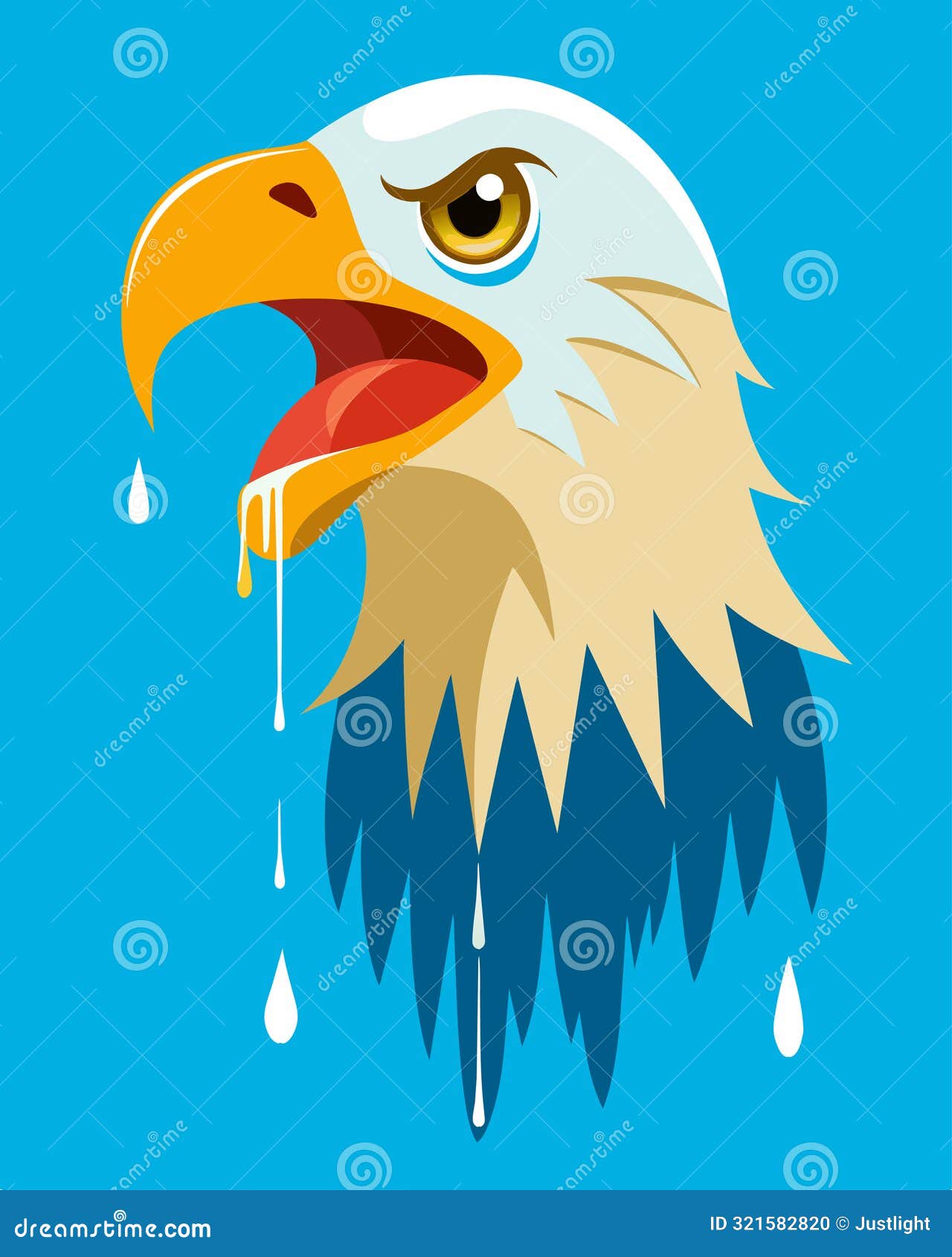 The Iconic Eagle Now Seems To Be Crying As Its Melted Form Drips Down ...