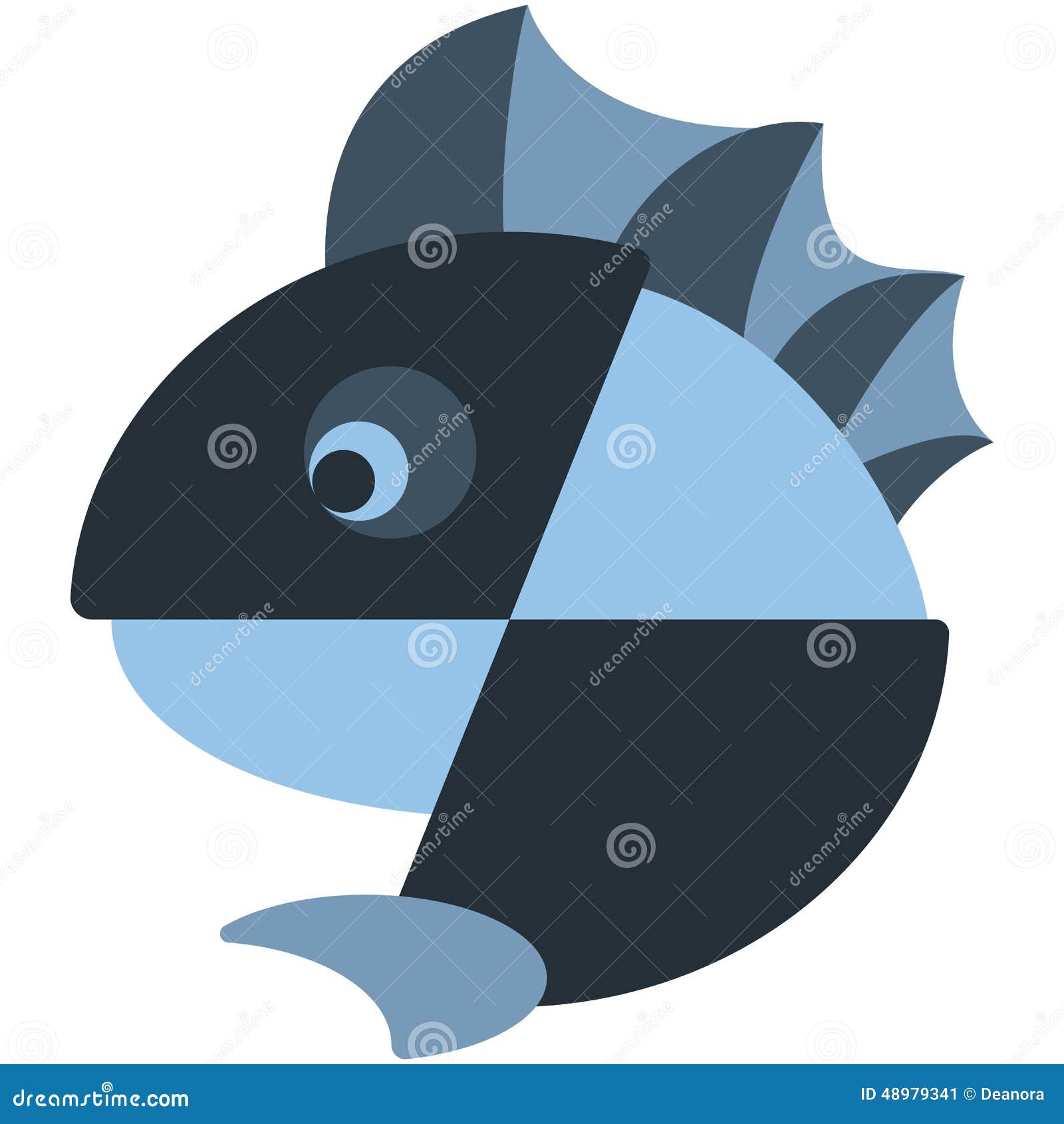 Iconic Fish Fin Design Stock Illustrations – 21 Iconic Fish Fin Design ...