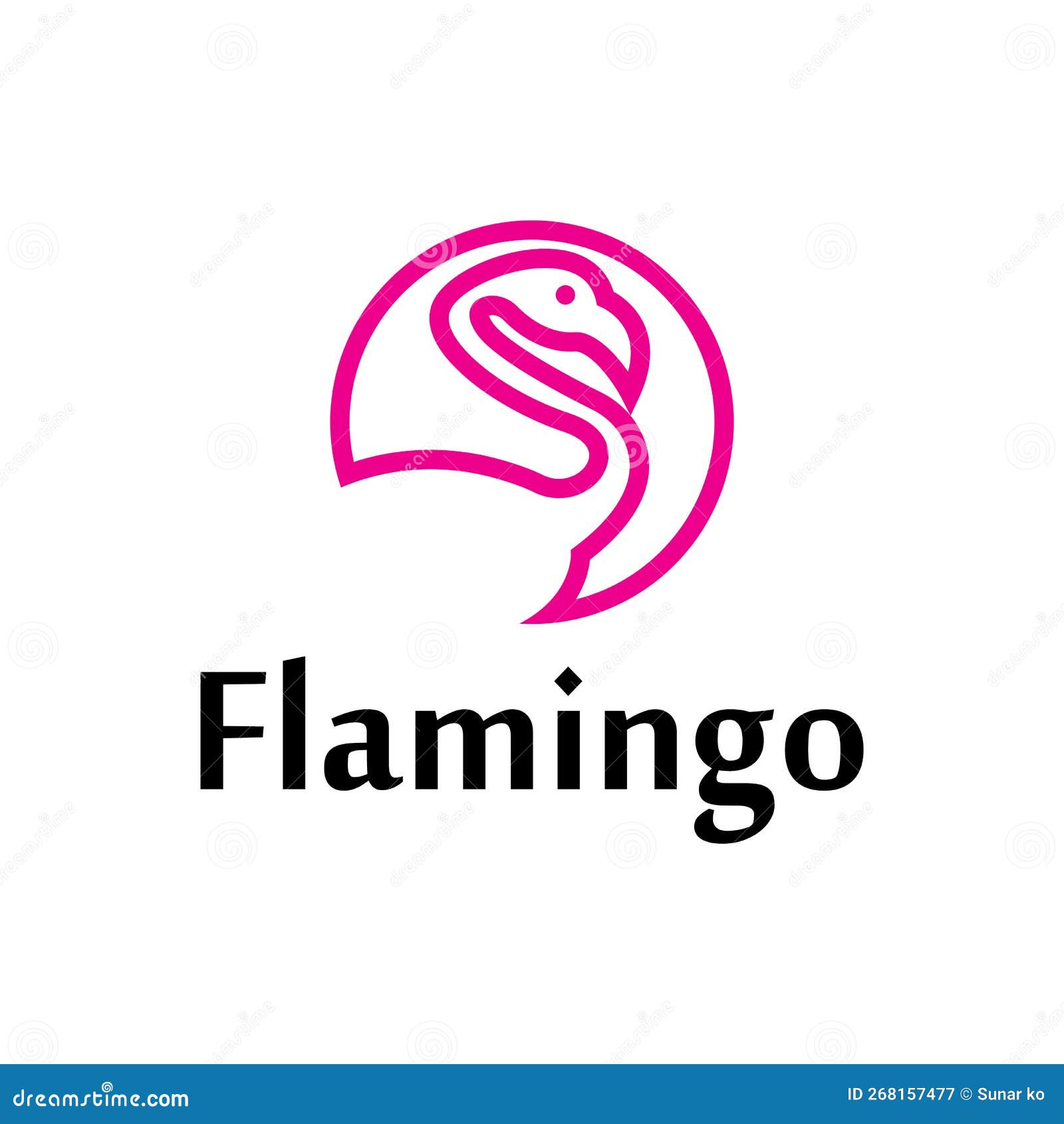Iconic Flamingo Logo Designs Concept Vector, Flamingo Bird Logo ...