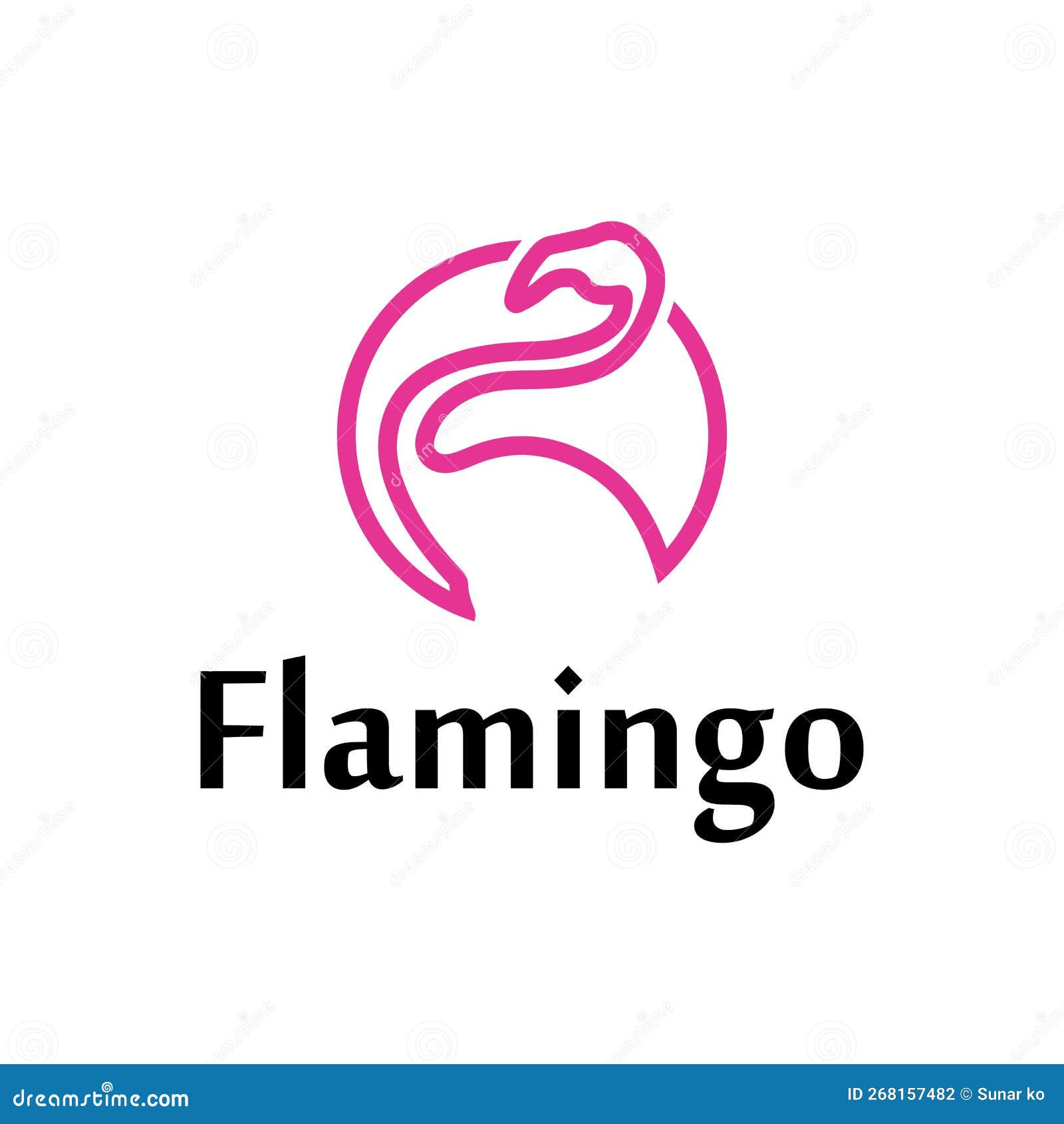 Iconic Flamingo Logo Designs Concept Vector, Flamingo Bird Logo ...