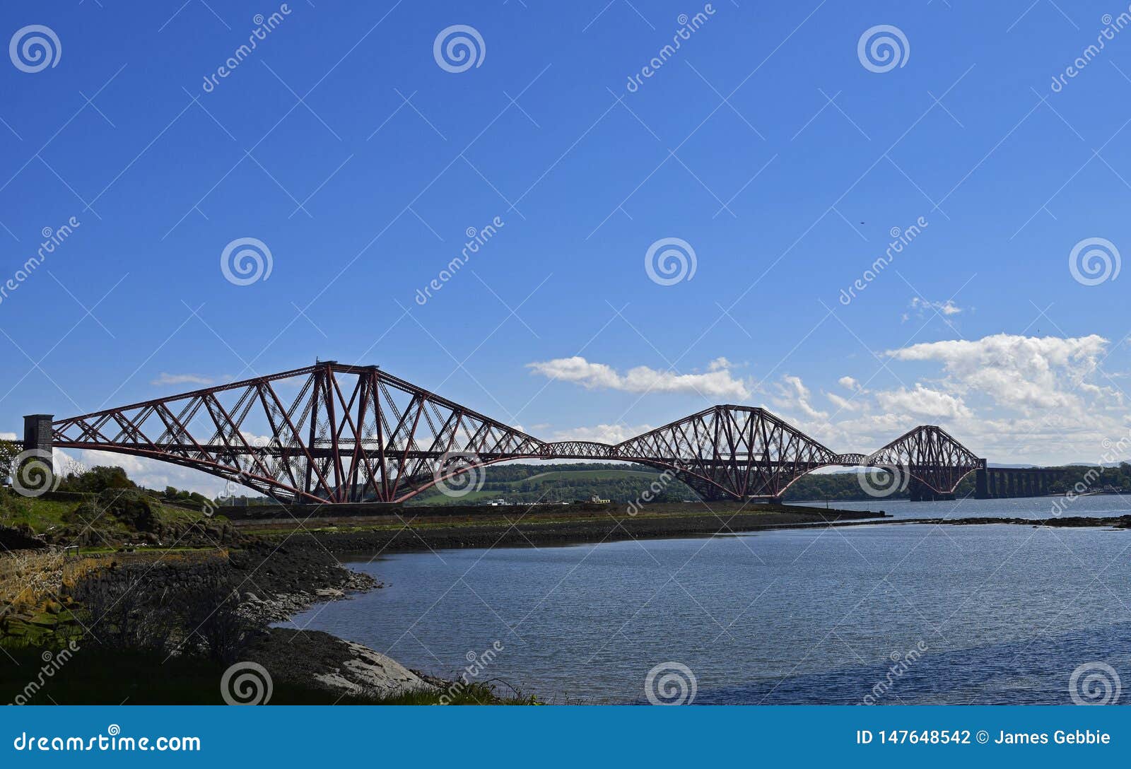 The Iconic Forth Rail Bridge in Scotland Stock Photo - Image of world ...