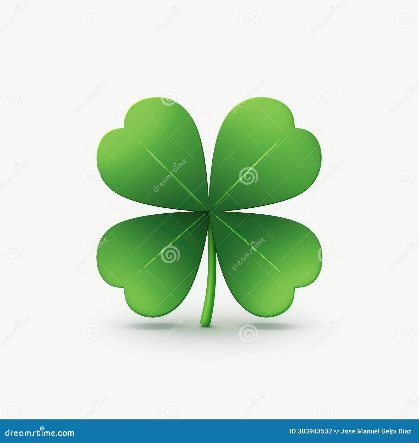 Iconic Four-Leaf Clover, a Symbol of Irish Luck and St. Patrick S Day ...