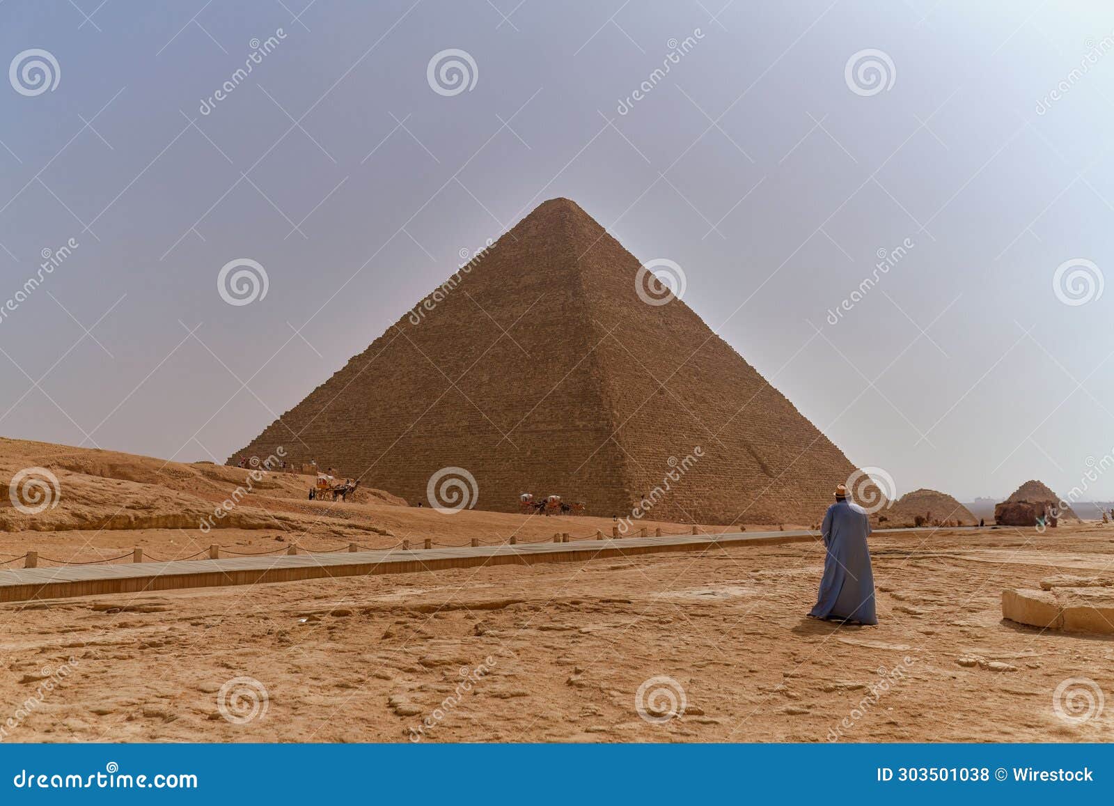 Iconic Giza Pyramids, Located on the Outskirts of Cairo, Egypt ...
