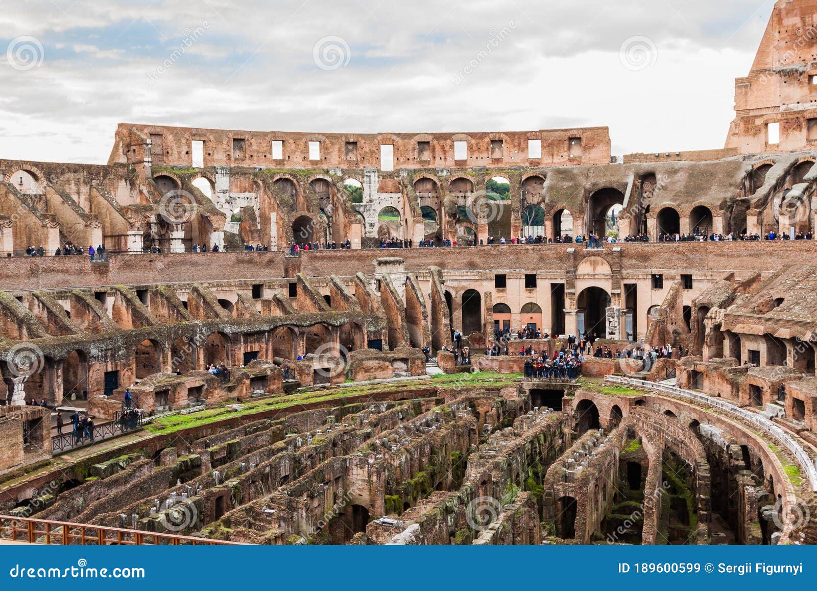 Coliseum of Rome, Italy stock image. Image of archeology - 189600599