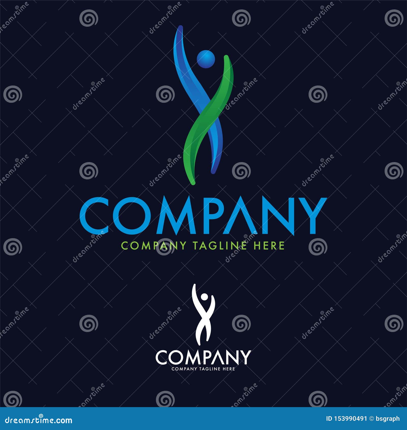 Abstract DNA Logo Design Template Stock Vector - Illustration of brand ...