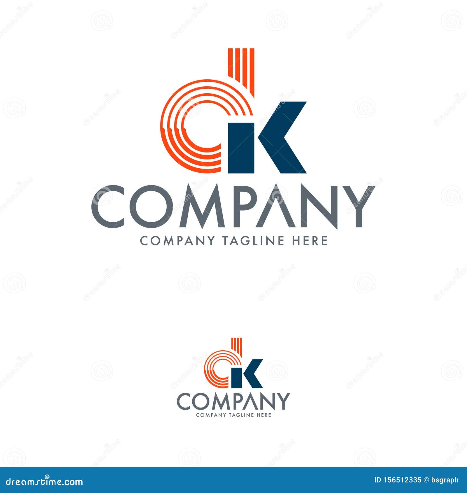 Creative DK Logo Design Template Stock Illustration - Illustration of ...