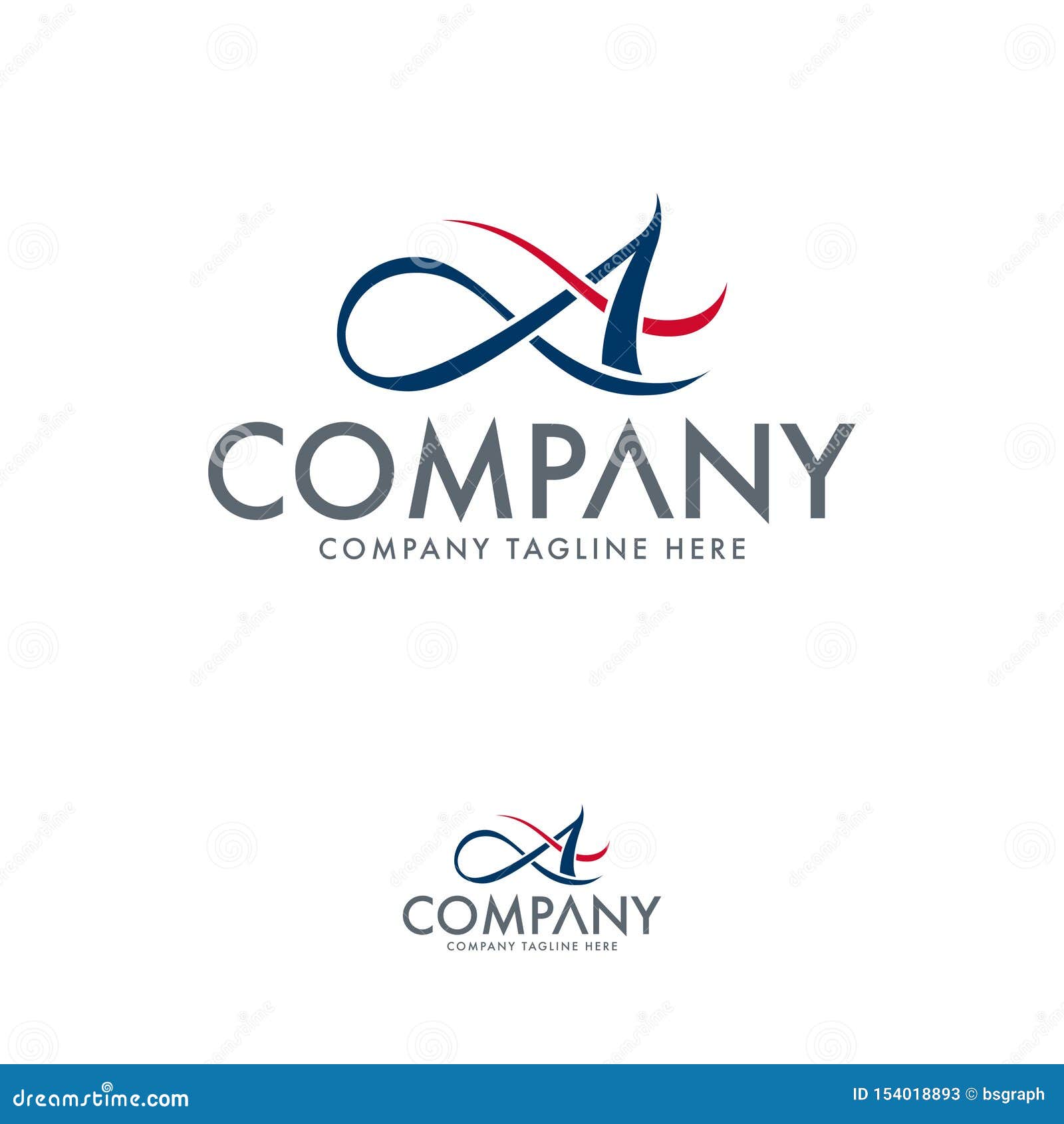 Creative Infinity Letter a Logo Template Stock Illustration ...