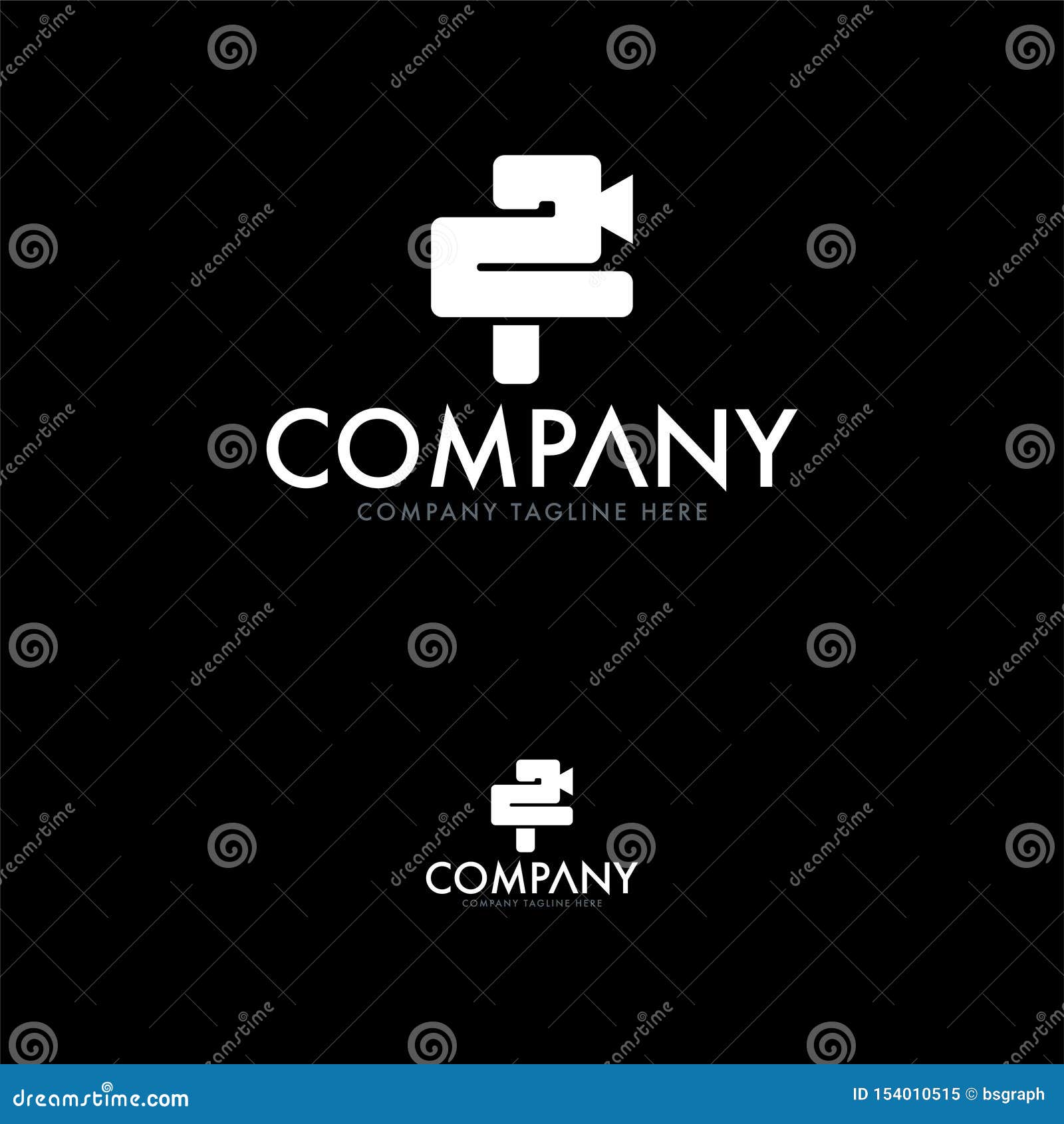 Creative Minimal Camera Logo Template Stock Vector - Illustration of ...