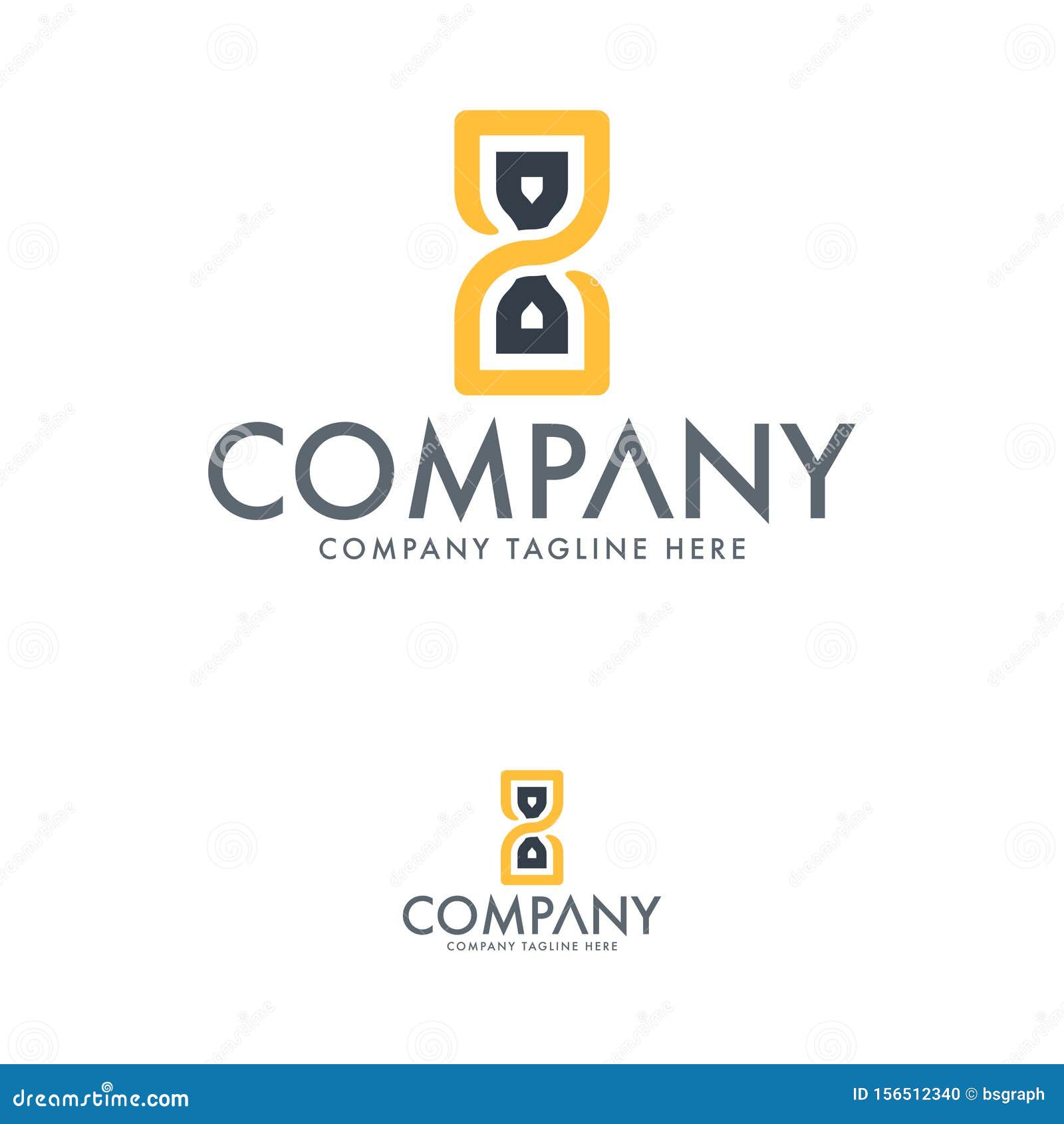 Creative Sand Watch Logo Template Stock Illustration - Illustration of ...