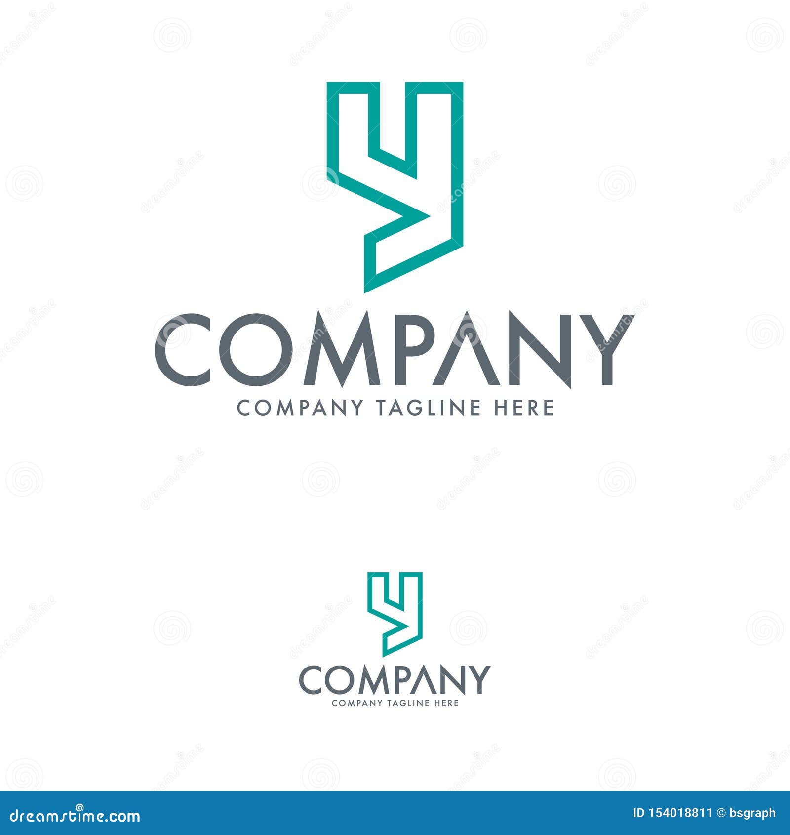 Creative Y Logo Design Template Stock Illustration - Illustration of ...
