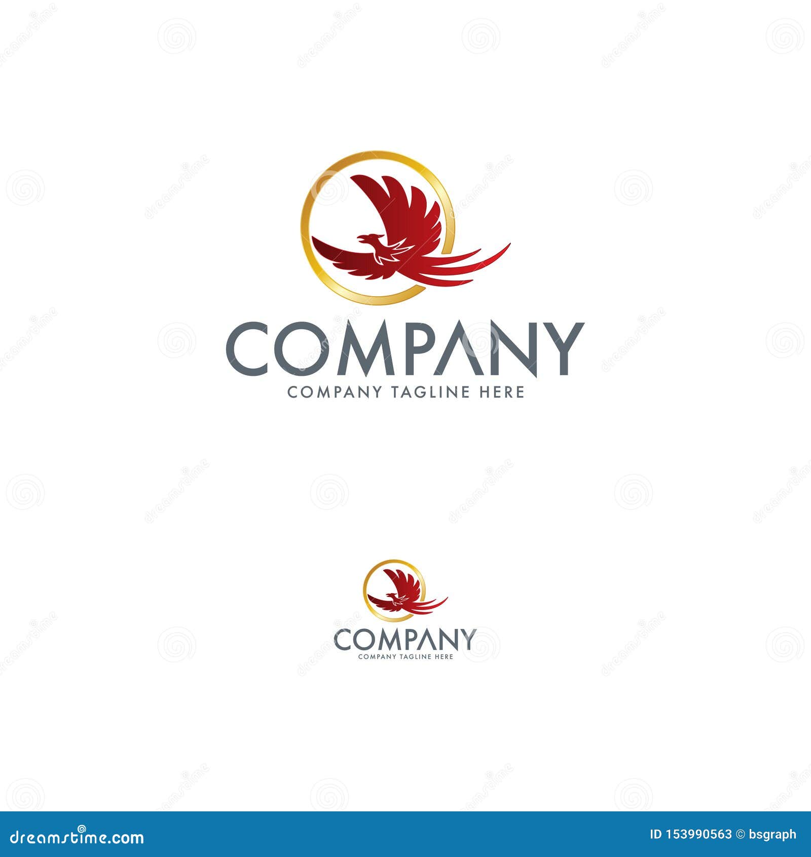Luxury Phoenix Logo Design Template Stock Vector - Illustration of ...
