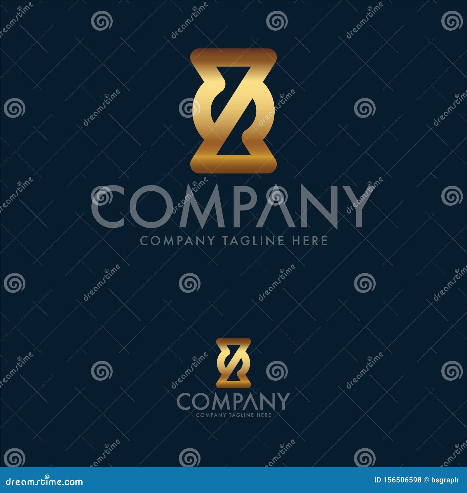 Modern Abstract Sand Watch Logo Template Stock Illustration ...