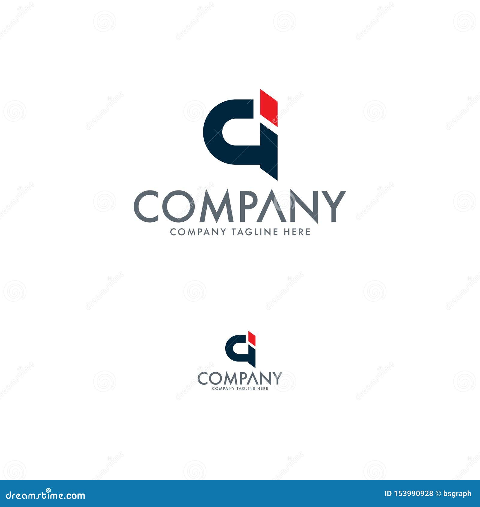 Modern Letter GI Logo Design Template Stock Vector - Illustration of ...