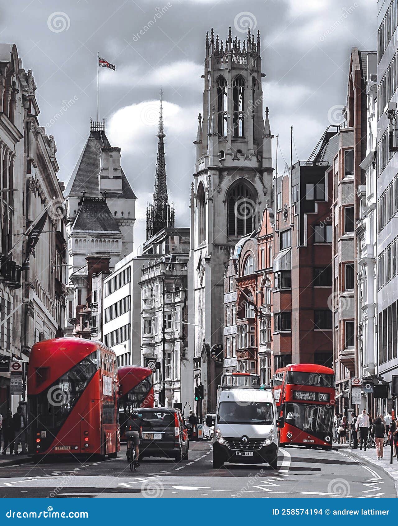 Iconic London england editorial stock image. Image of city - 258574194