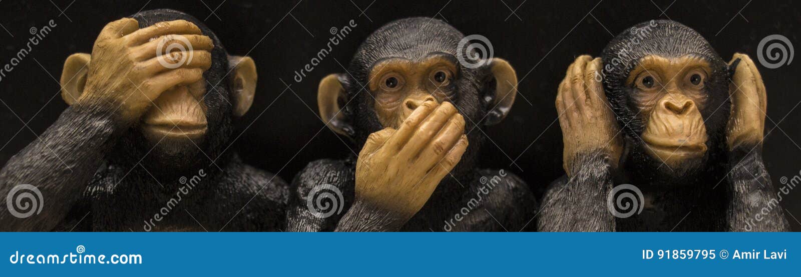 Iconic Monkeys stock image. Image of monky, statue, speechless - 91859795