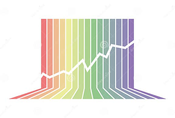Iconic Multicolored 3D Lines, Abstract Representation of False Data ...