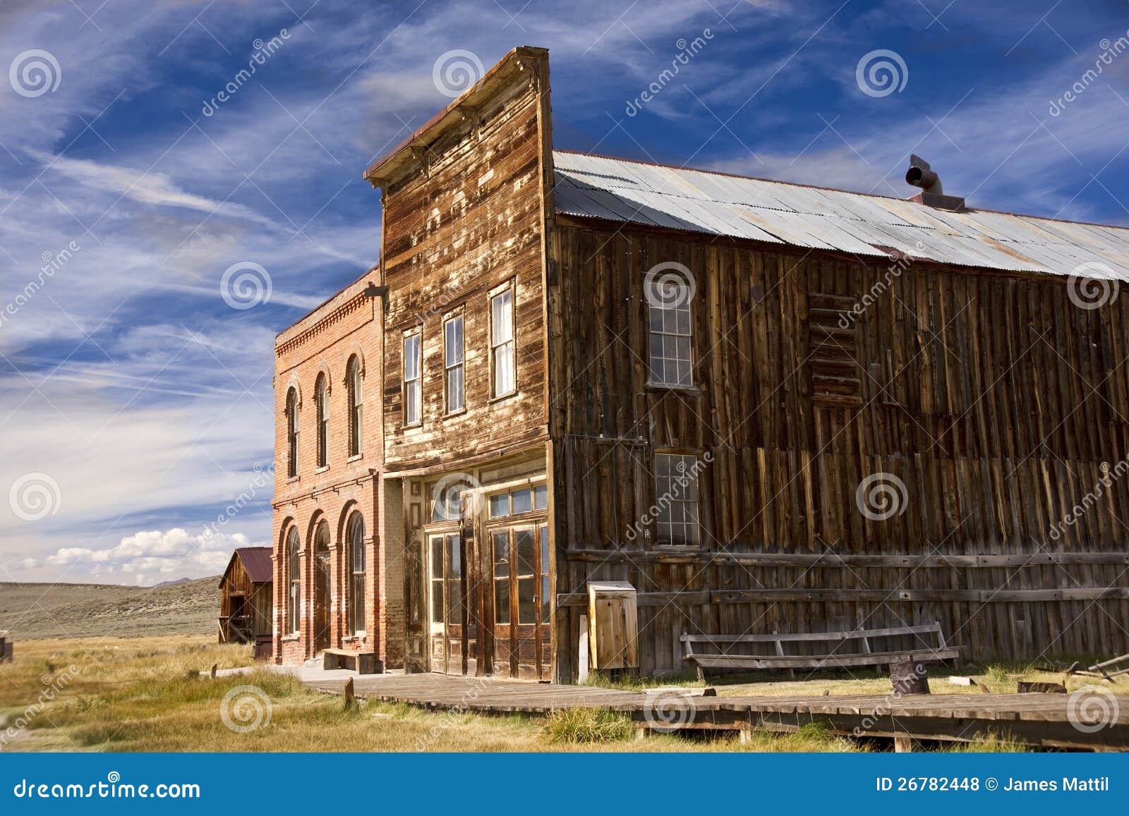 Iconic Old West Ghost Town stock photo. Image of timber - 26782448