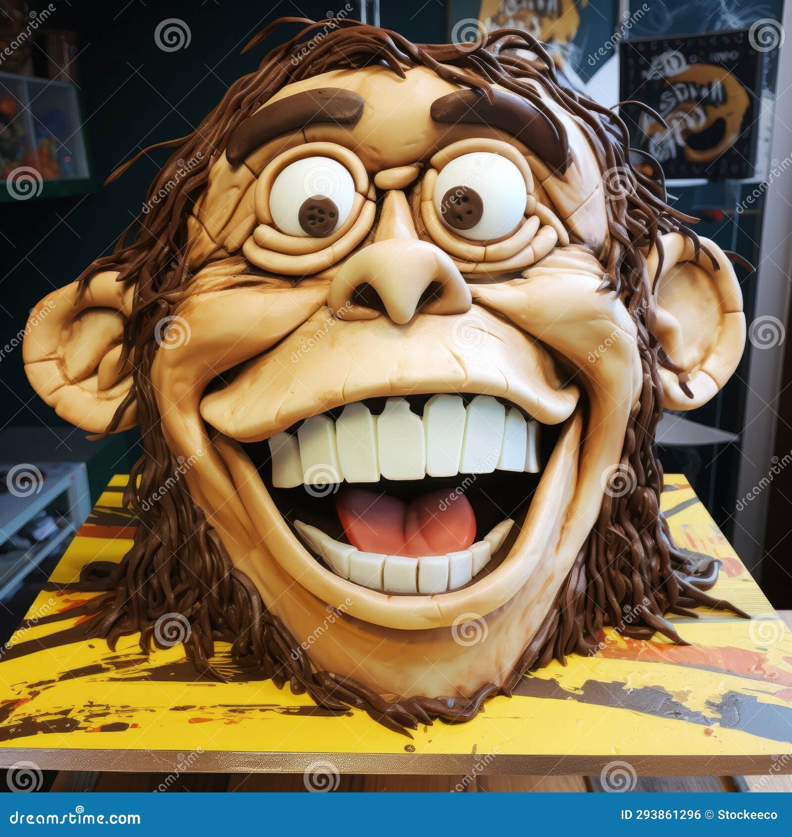 Iconic Pop Culture Monkey Cake: Distorted and Grotesque Bakery Delight ...