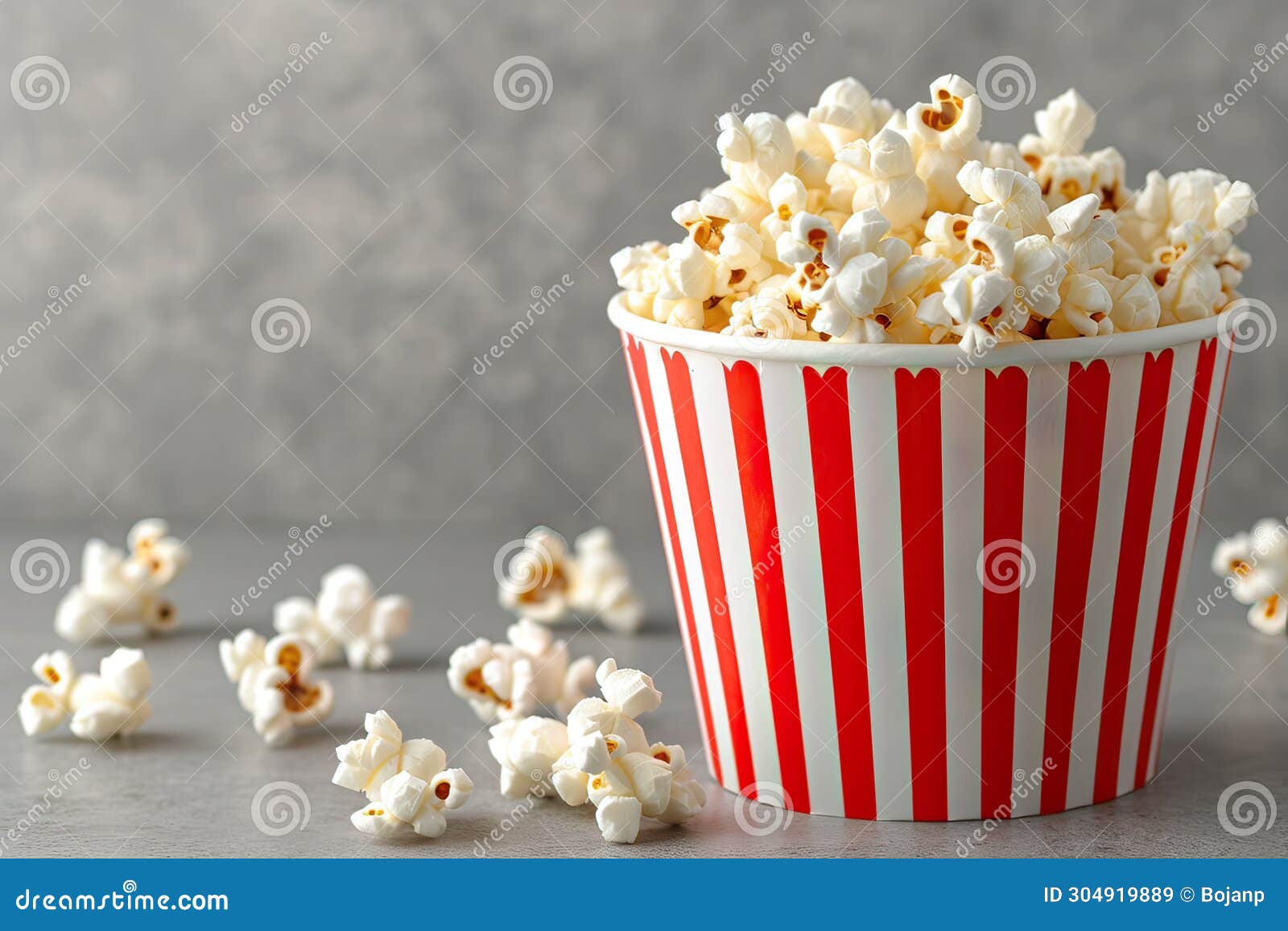 Iconic Red Popcorn Box for Movie Nights Stock Illustration ...