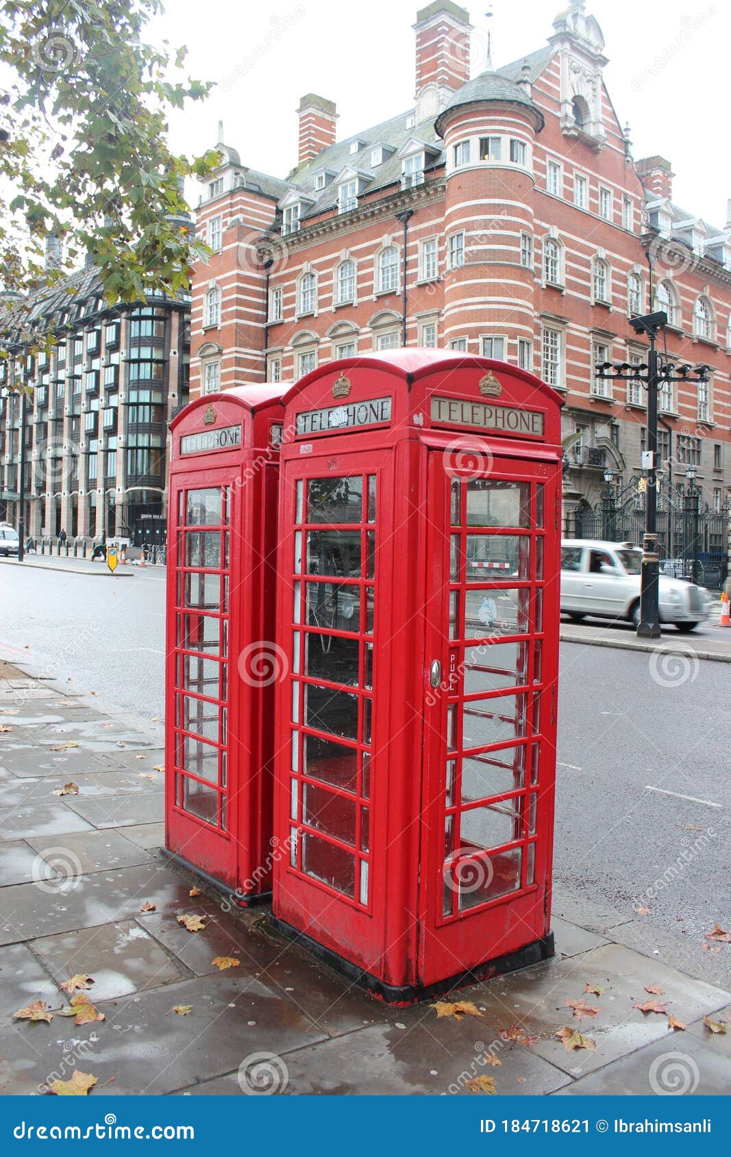 Iconic Red Telephone Boxes of London Stock Image - Image of call ...