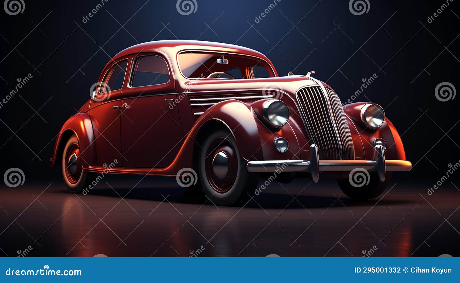 Iconic Retro Car Automotive Legacy Stock Illustration - Illustration of ...