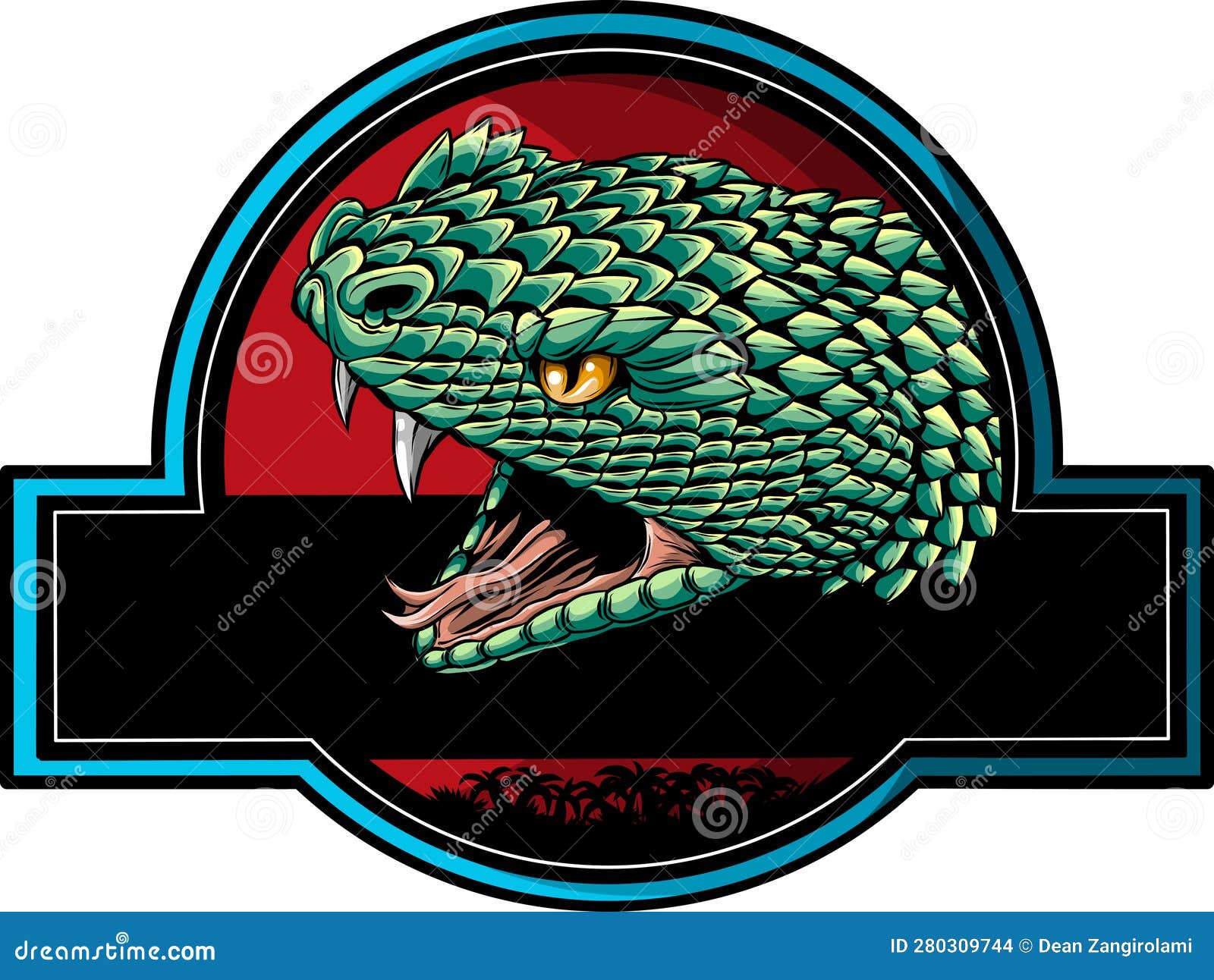 Snake Head Hand Drawn Vector Illustration Design Stock Vector ...