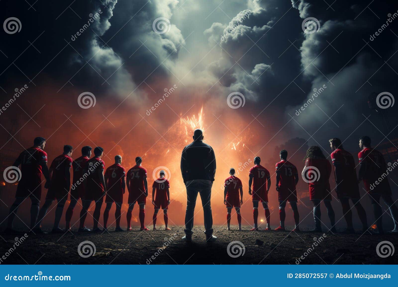 Iconic Team Standing, Leadership - 3D Concept, Collaboration Stock ...