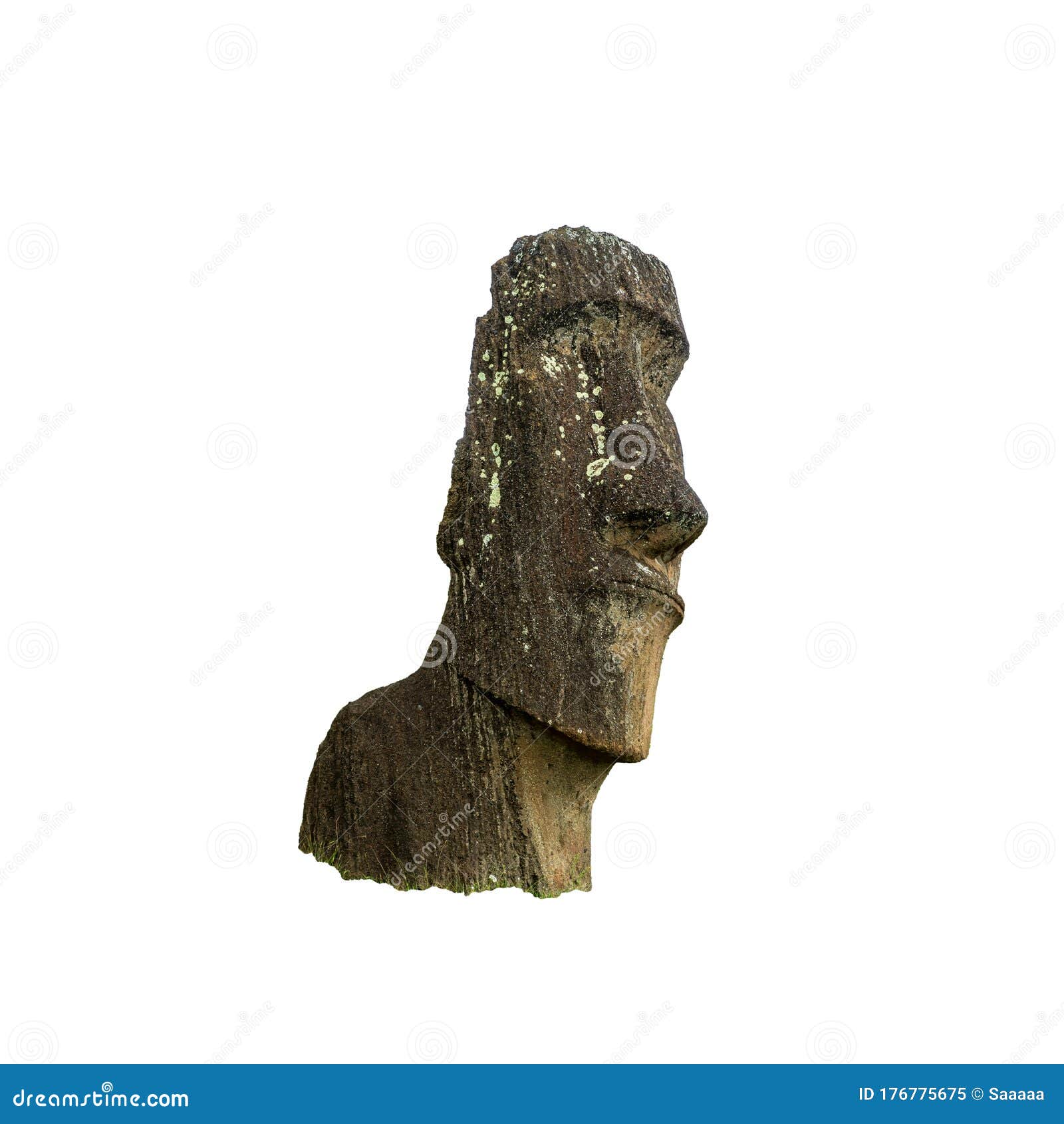 The Iconic 15 Moai Statues With A Lying Moai Ruin In Foreground At Ahu ...