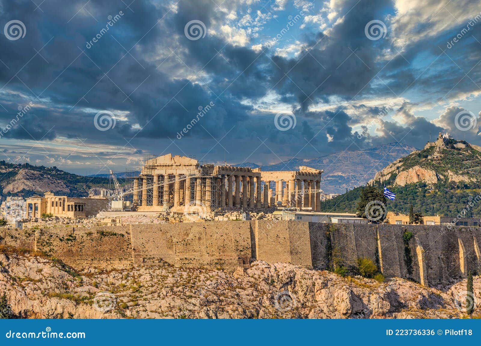 Iconic View of the Acropolis of Athens, Greece Editorial Photo - Image ...
