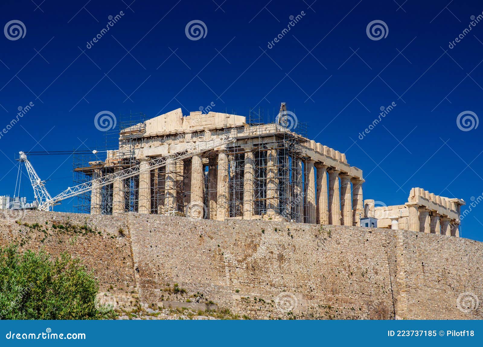 Iconic View of the Acropolis of Athens, Greece Stock Image - Image of ...
