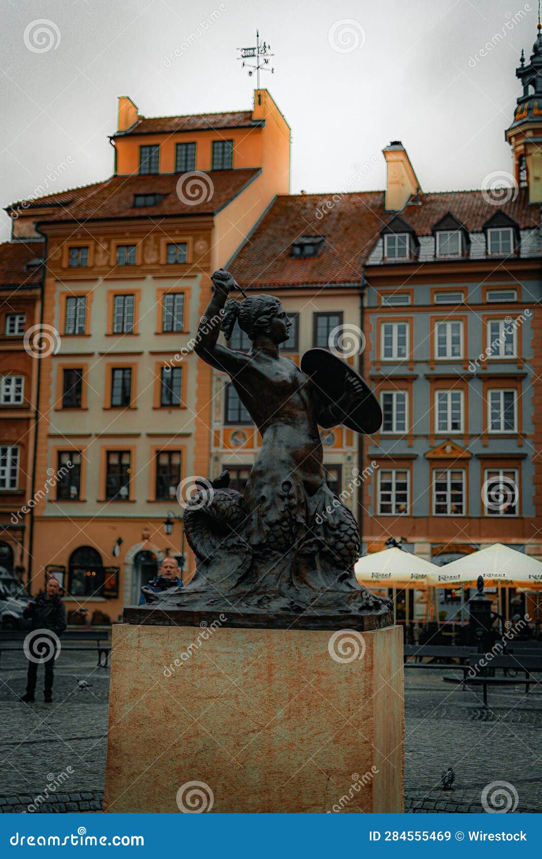 Warsaw Mermaid Crest Vector Illustration | CartoonDealer.com #13857204