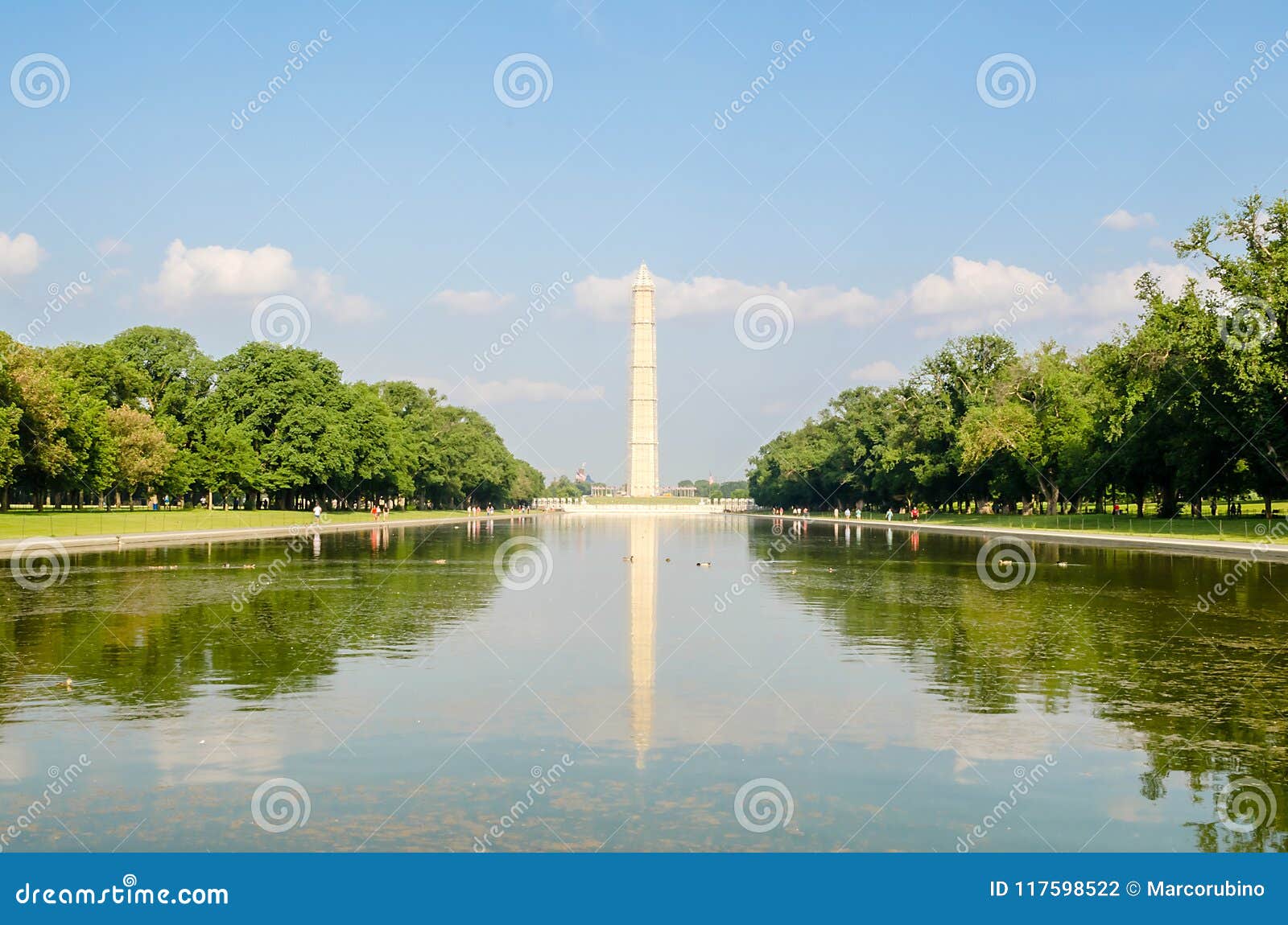 The Iconic Washington Monument and Reflecting Pool, Washington D Stock ...