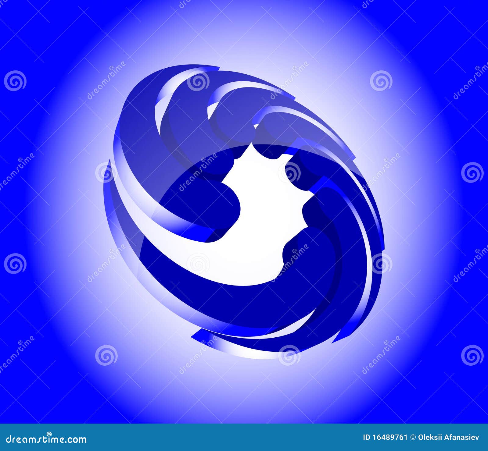 Icono Abstracto Del Remolino 3d. Ilustración del Vector - Ilustración ...