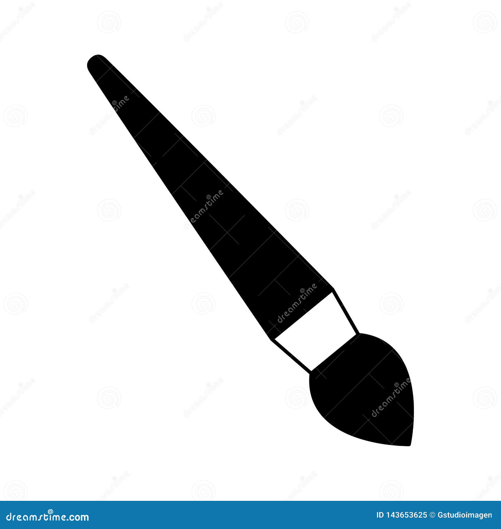 Icono aislado brocha ilustración del vector. Ilustración de vector ...