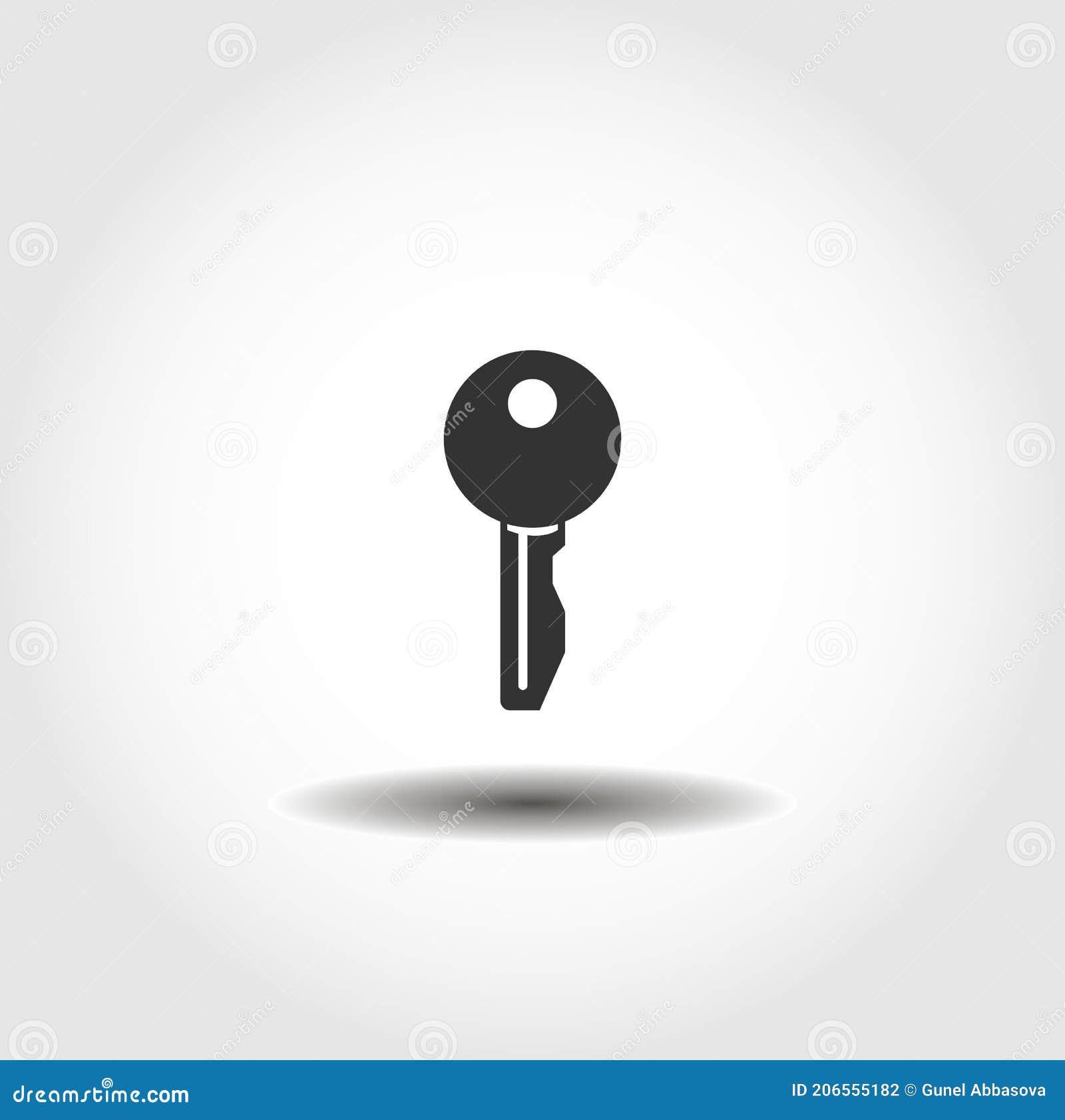 Icono Aislado De Clave. Elemento De Interfaz Ilustración del Vector ...