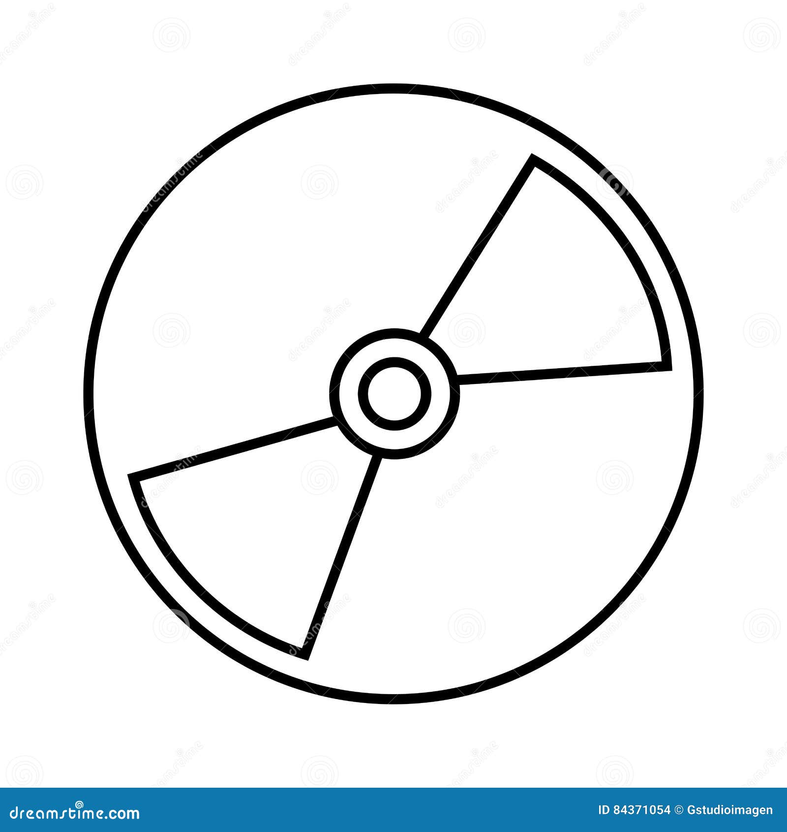 Icono Aislado Del Disco Compacto Stock de ilustración - Ilustración de ...