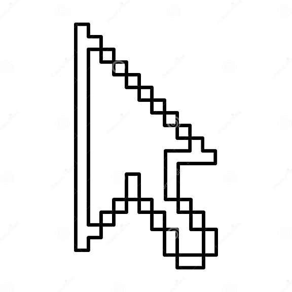 Icono Aislado Del Indicador De Flecha Ilustración Del Vector