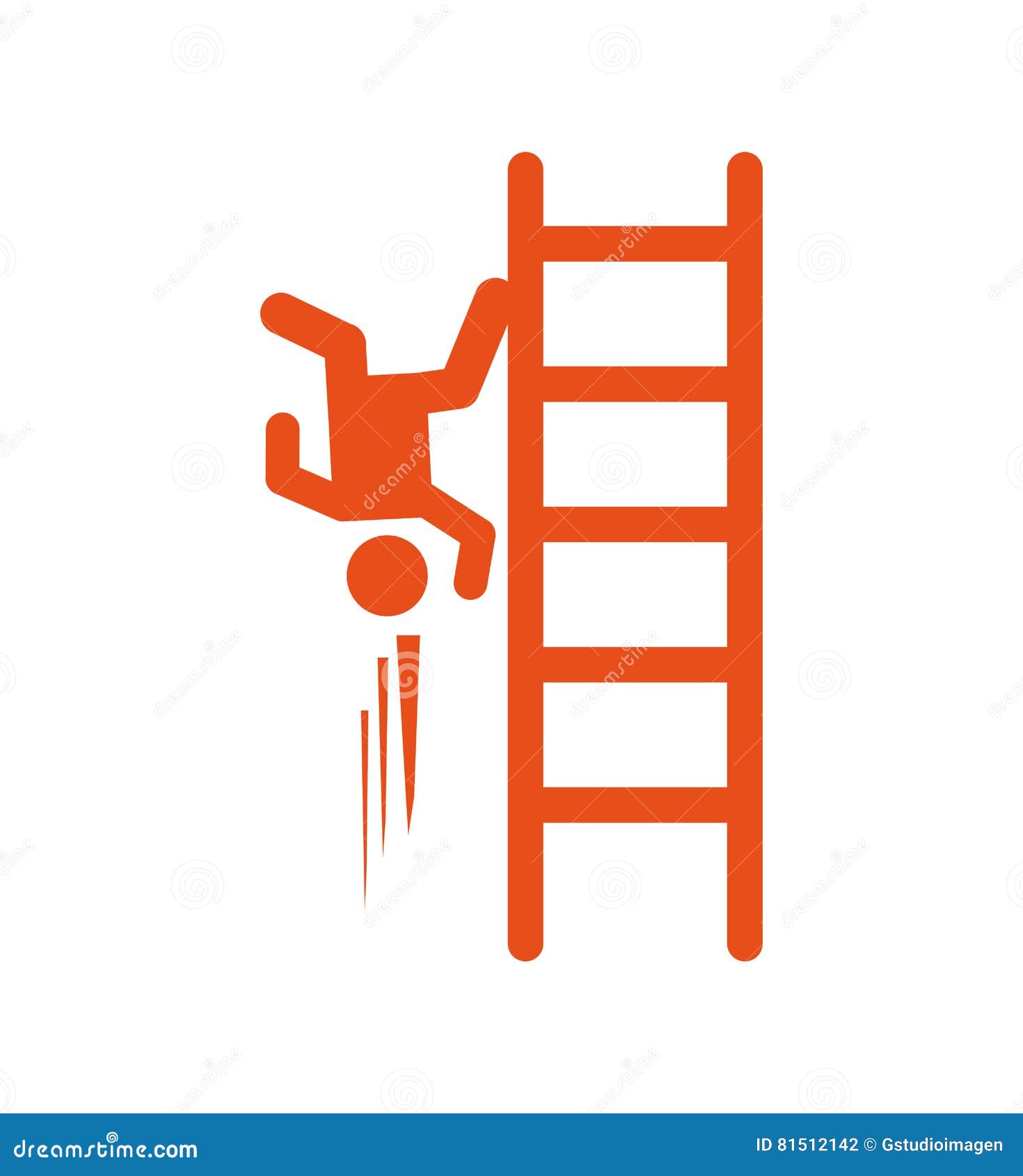 Icono Aislado Del Seguro De Accidente Ilustración del Vector ...