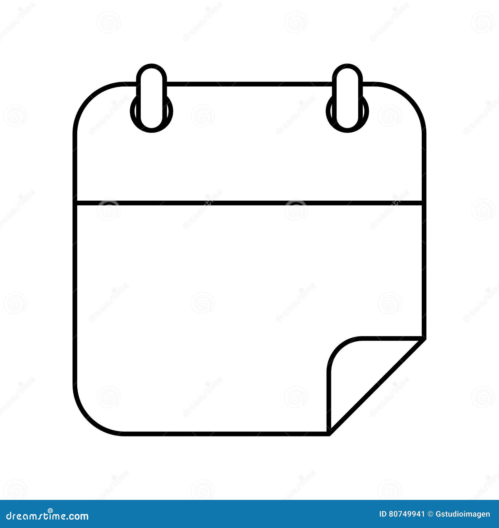 Icono Aislado Recordatorio Del Calendario Ilustración del Vector ...