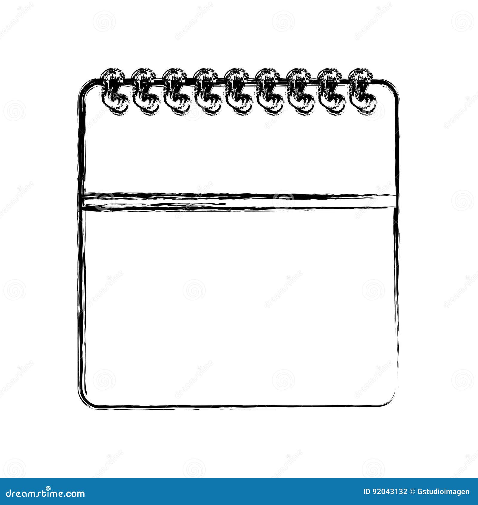 Icono Aislado Recordatorio Del Calendario Ilustración del Vector ...