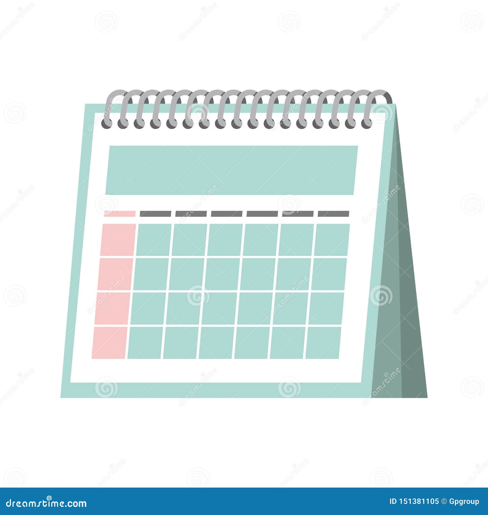 Icono Aislado Recordatorio Del Calendario Ilustración del Vector ...