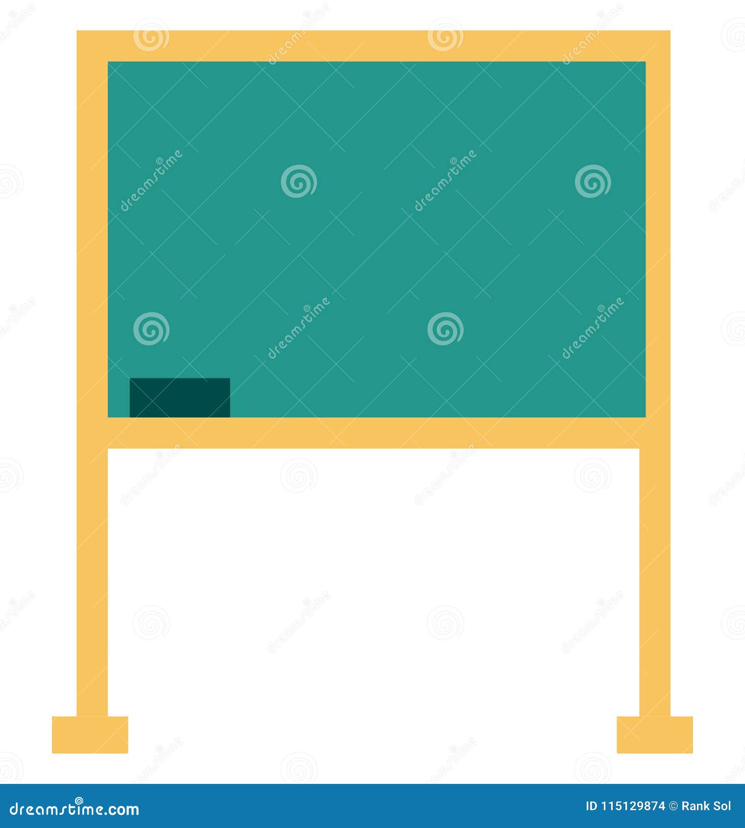 Icono Aislado Tablero Verde Del Vector Del Color Ilustración del Vector ...