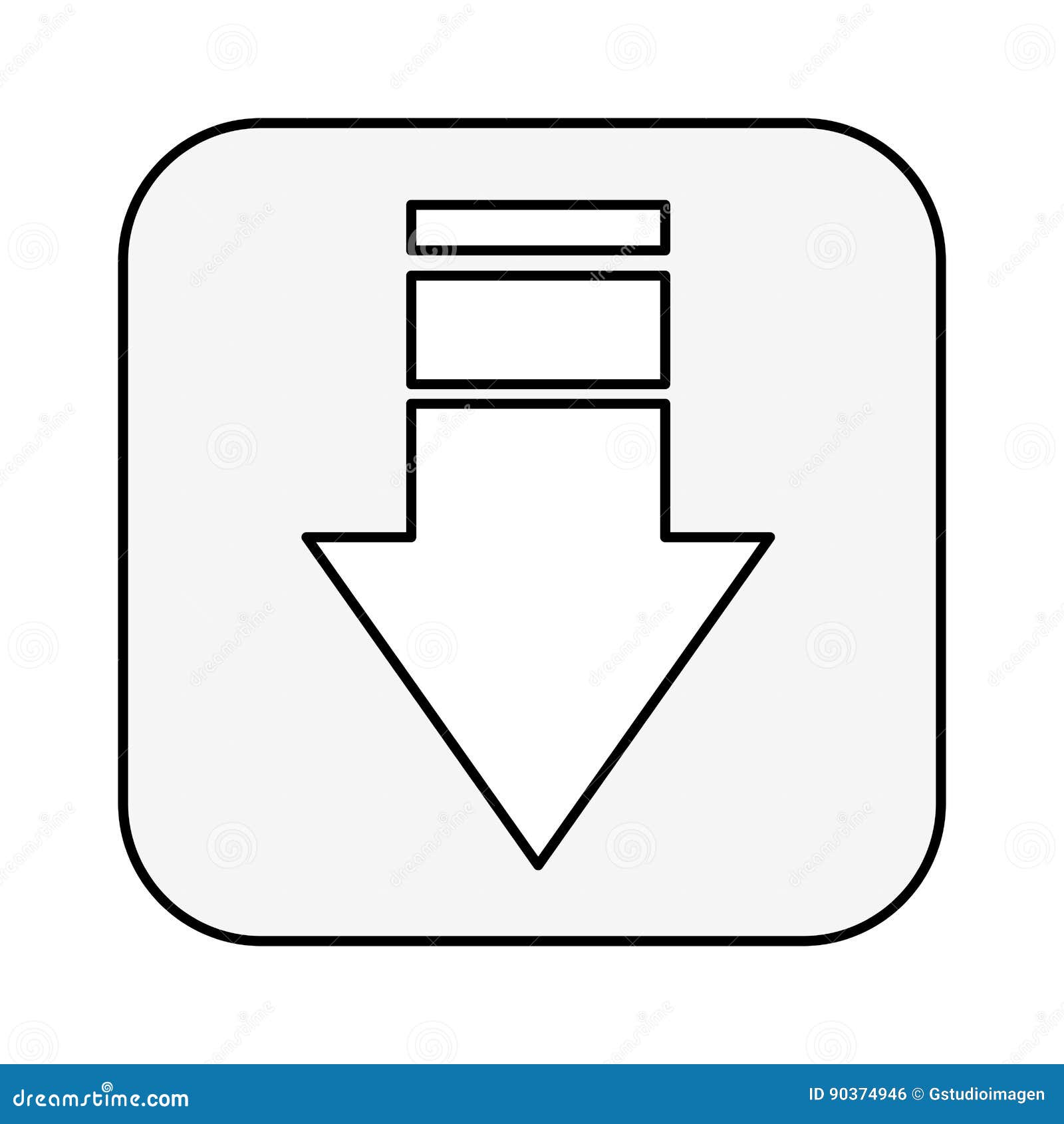 Icono Aislado Transferencia Directa De La Flecha Ilustración del Vector ...