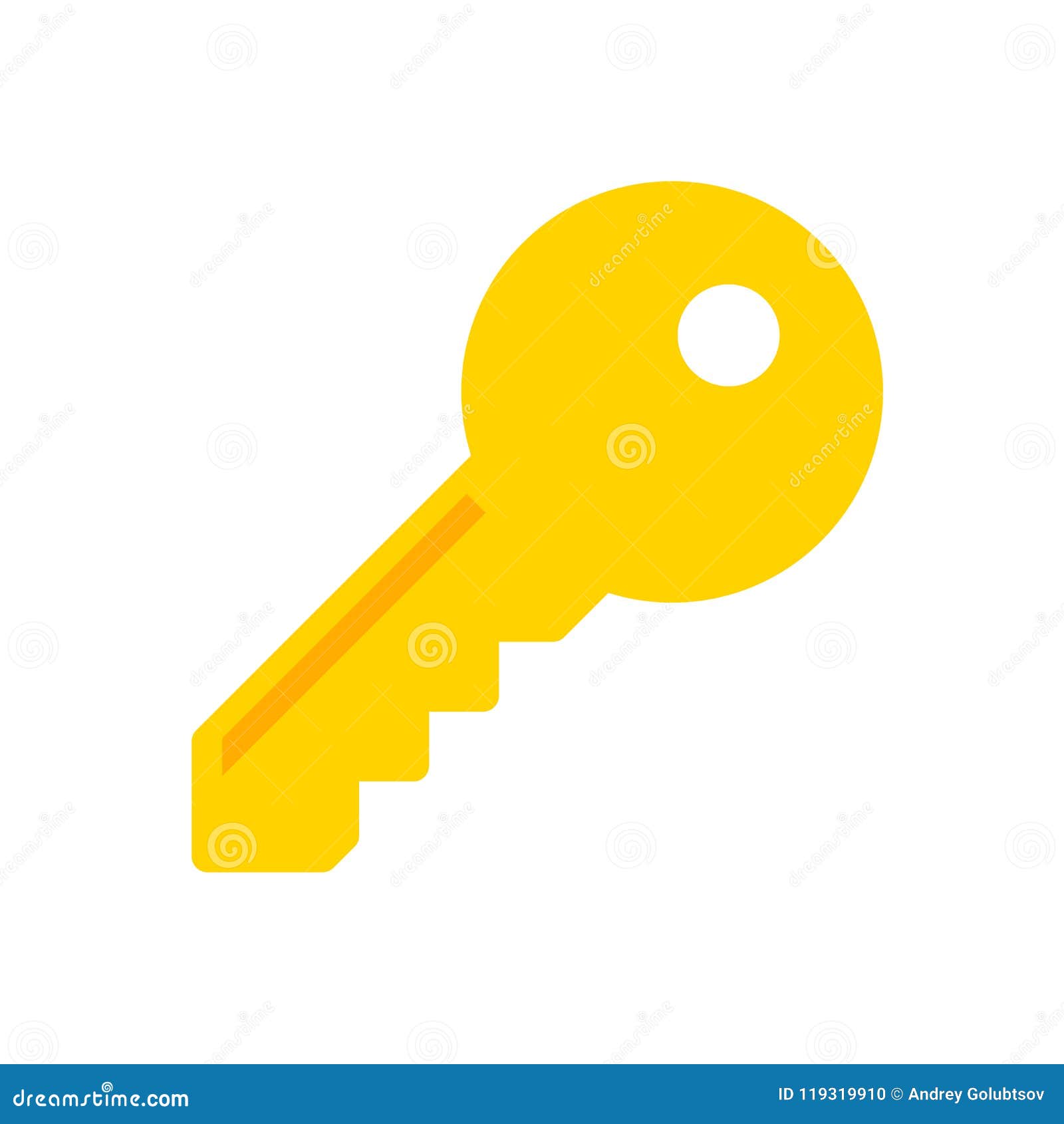 Icono Amarillo Plano Del Vector Dominante Ilustración del Vector ...