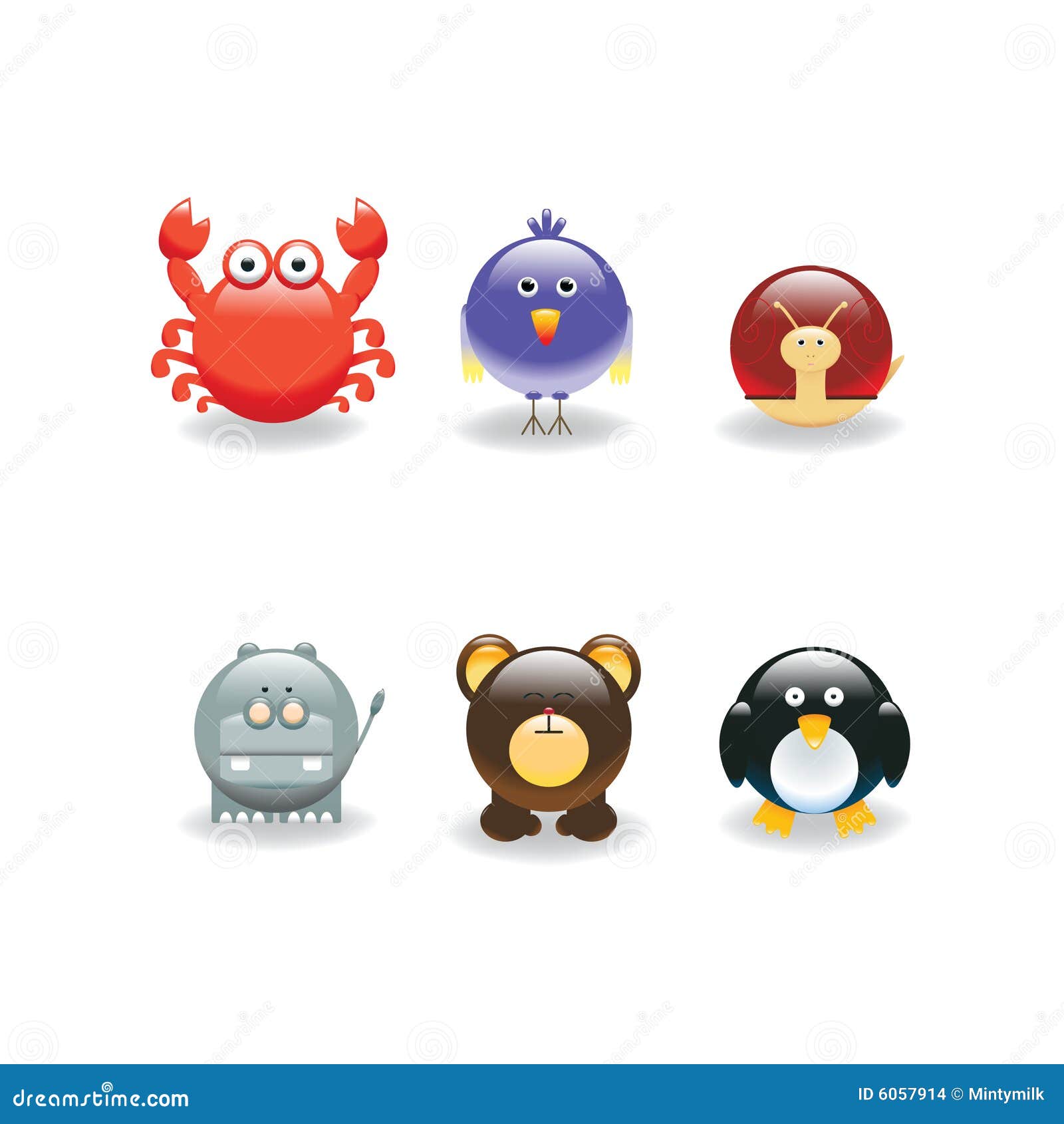 Icono animal 4 stock de ilustración. Ilustración de color - 6057914