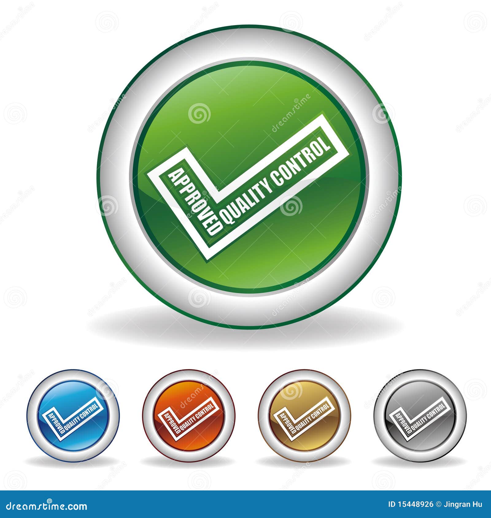 Icono aprobado ilustración del vector. Ilustración de etiqueta - 15448926