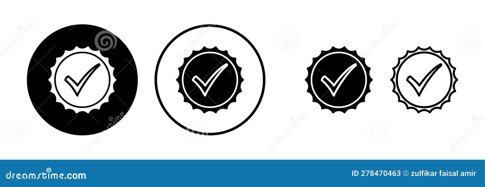 Icono Aprobado . Icono De Medalla Aprobado O Certificado Ilustración ...