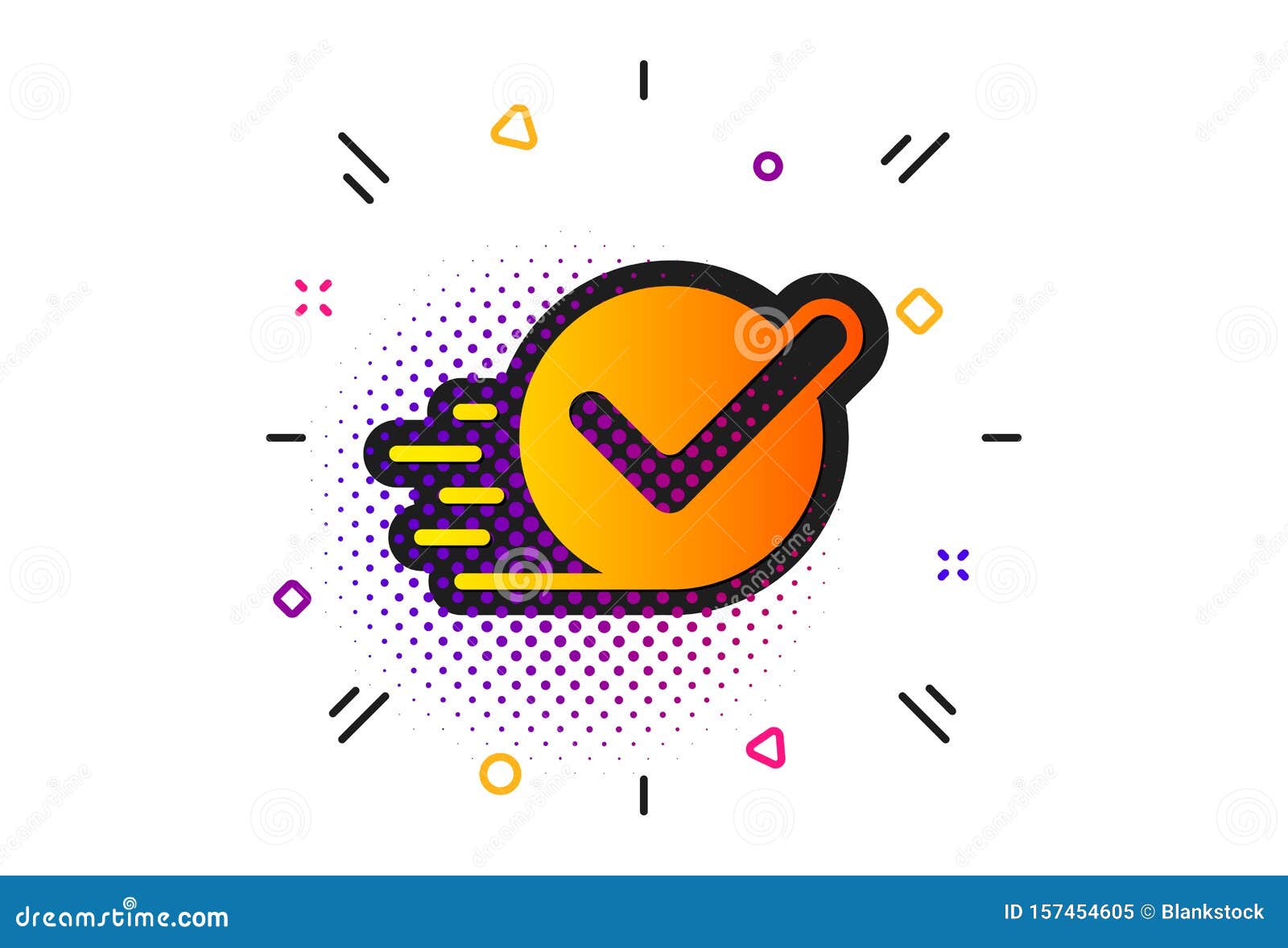 Icono Aprobado. Signo Aceptado O Confirmado. Vector Ilustración del ...